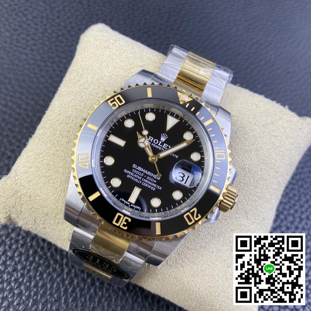 CLEAN工場 ロレックスサブマリーナ コンビゴールド 黒文字盤40mm 3135ムーブメント-NOOB工場|時計スーパーコピー品卸売り公式サイト